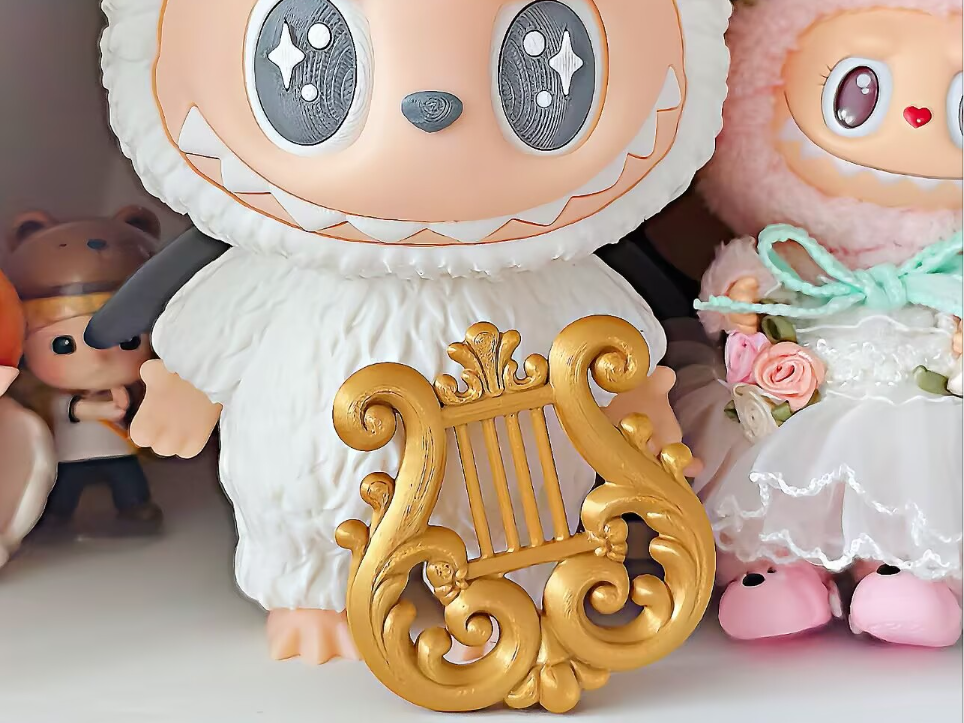 LABUBU大天使适合的竖琴 来自 h2o MakerWorld：免费下载 3D 模型
