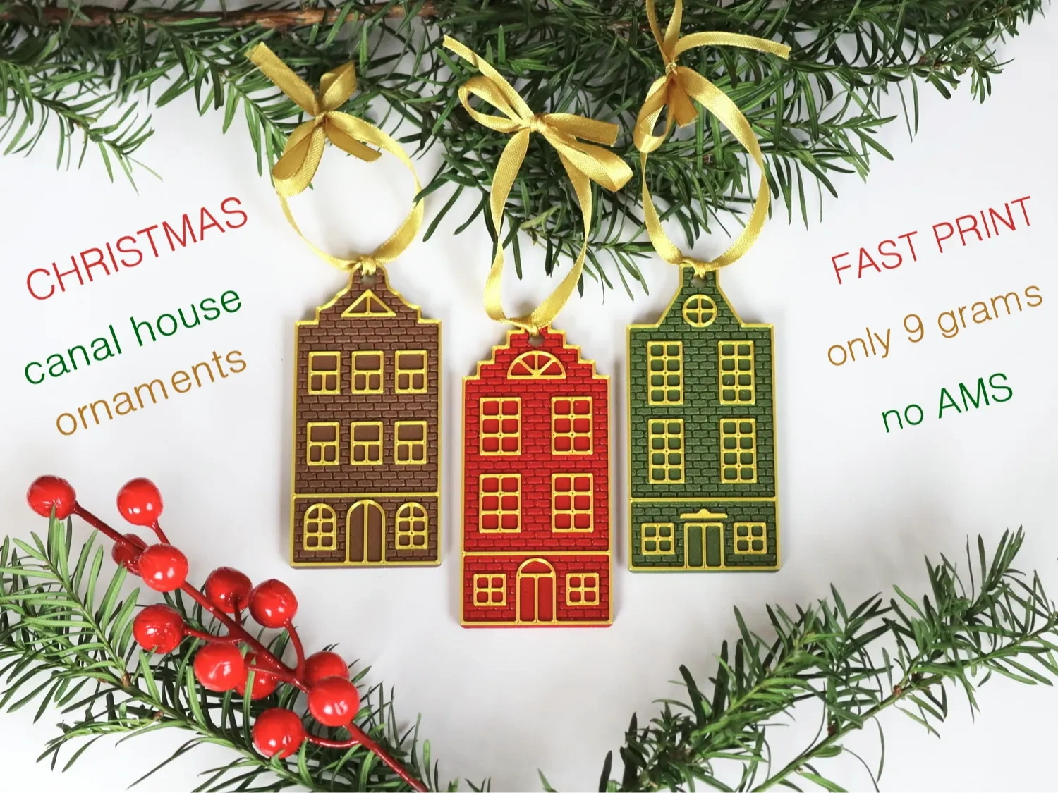 圣诞运河小屋装饰 来自 Johnny_Bit - MakerWorld