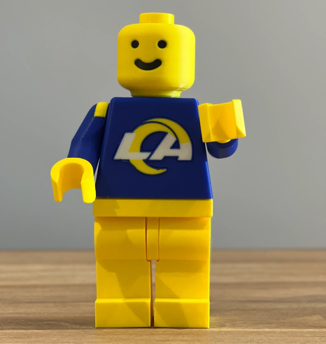 NFL Brick Man - Los Angeles Rams (500%) 来自 Jandaa - MakerWorld