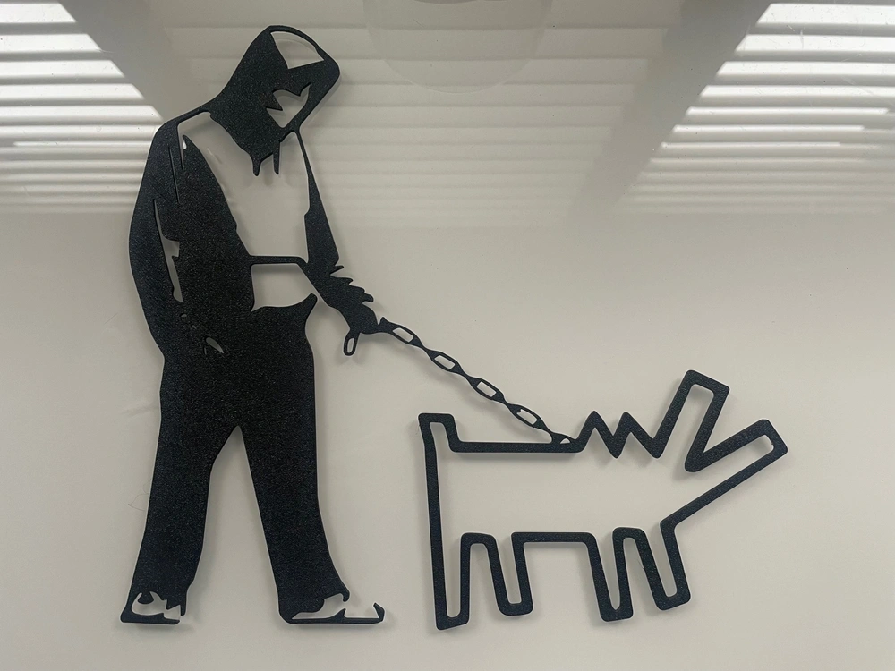 Banksy - 带狗的男人 来自 Stag 3D - MakerWorld