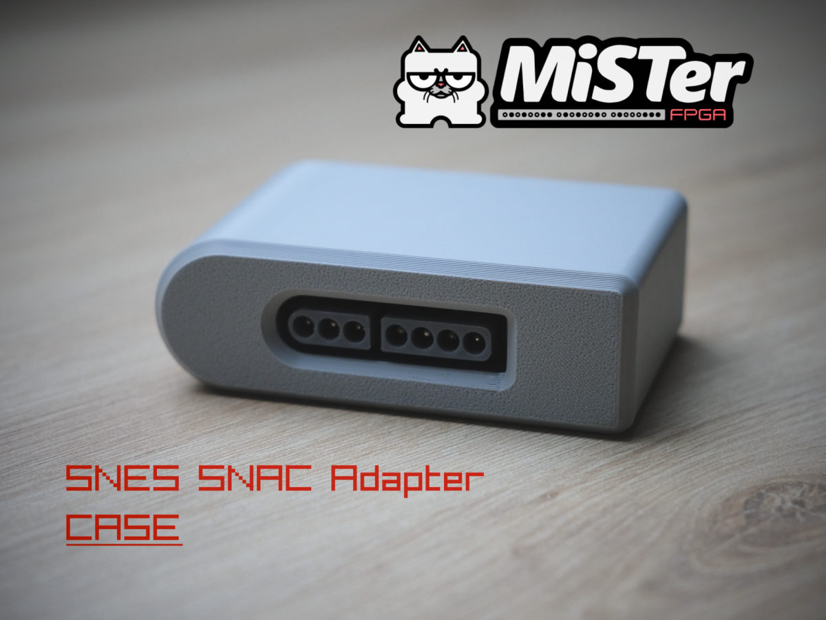 适用于 MiSTer FPGA 的 SNES SNAC 外壳 - 免费 3D 打印模型 - MakerWorld