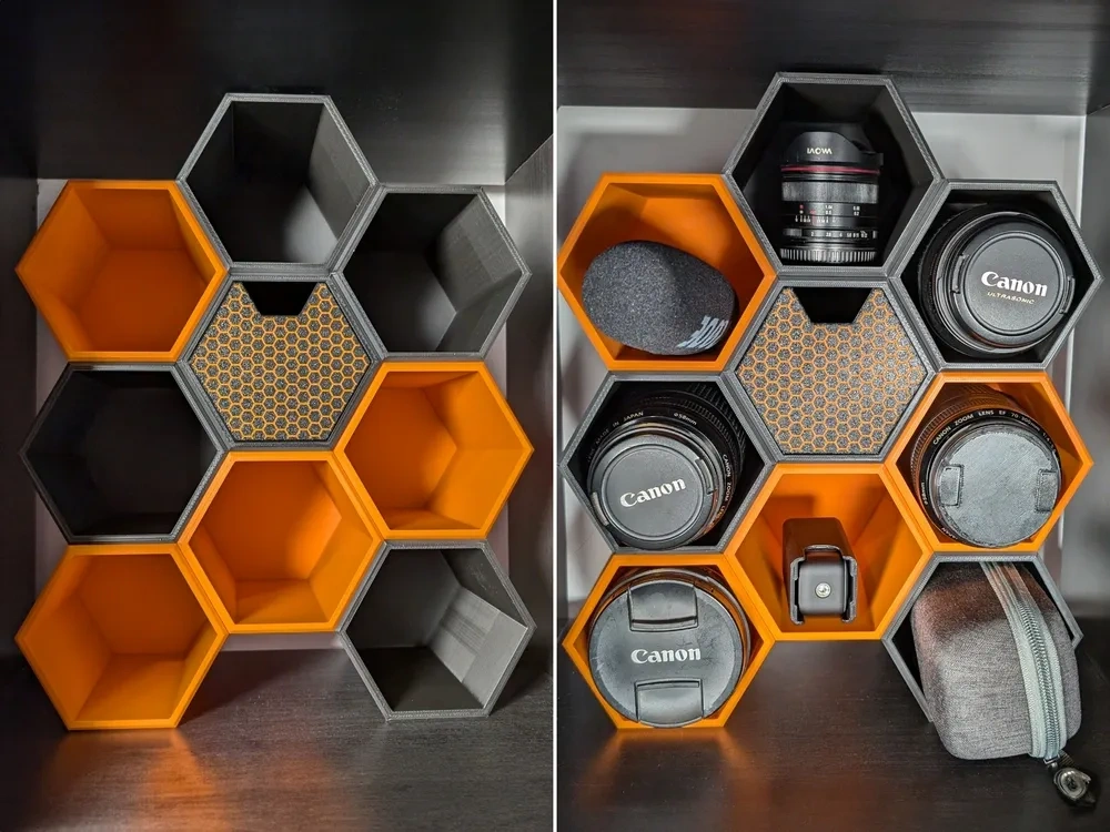 Modular Hex Storage 来自 ByteSlinger - MakerWorld