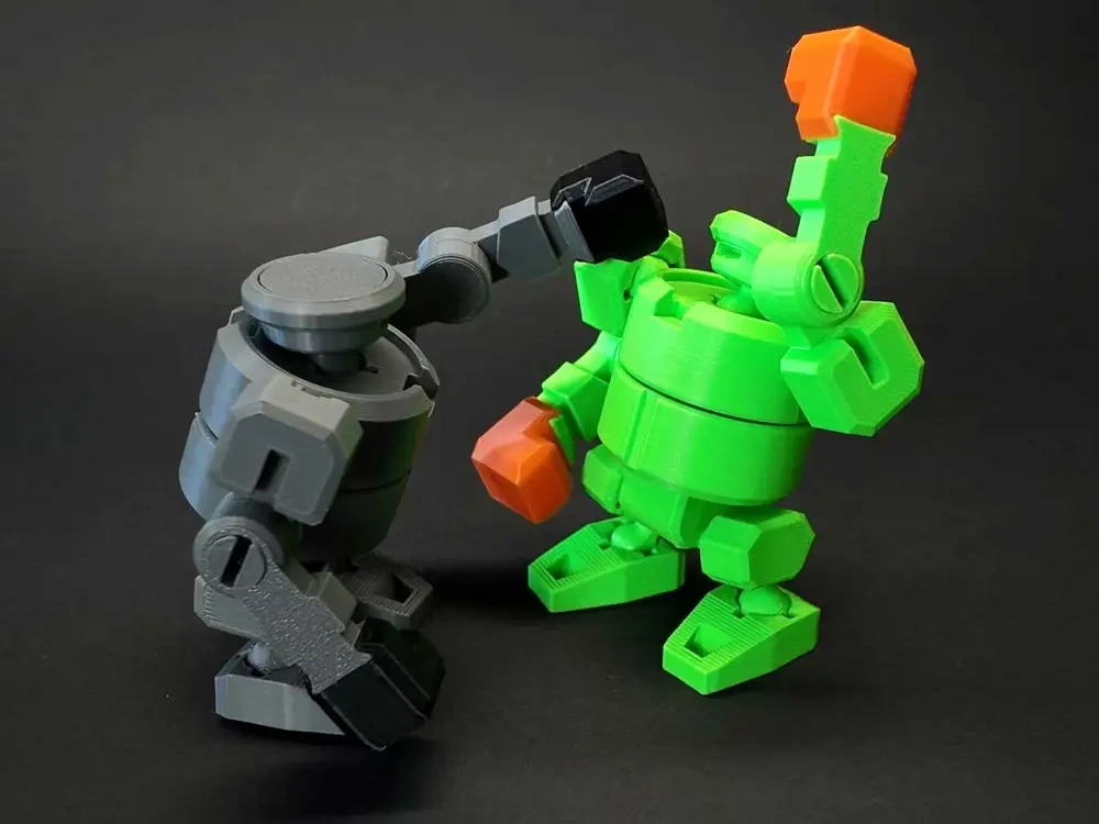 「铁壁」近卫拳击机器人 | 代号Blocky | 玄兔工业出品 - 免费 3D 打印模型 - MakerWorld
