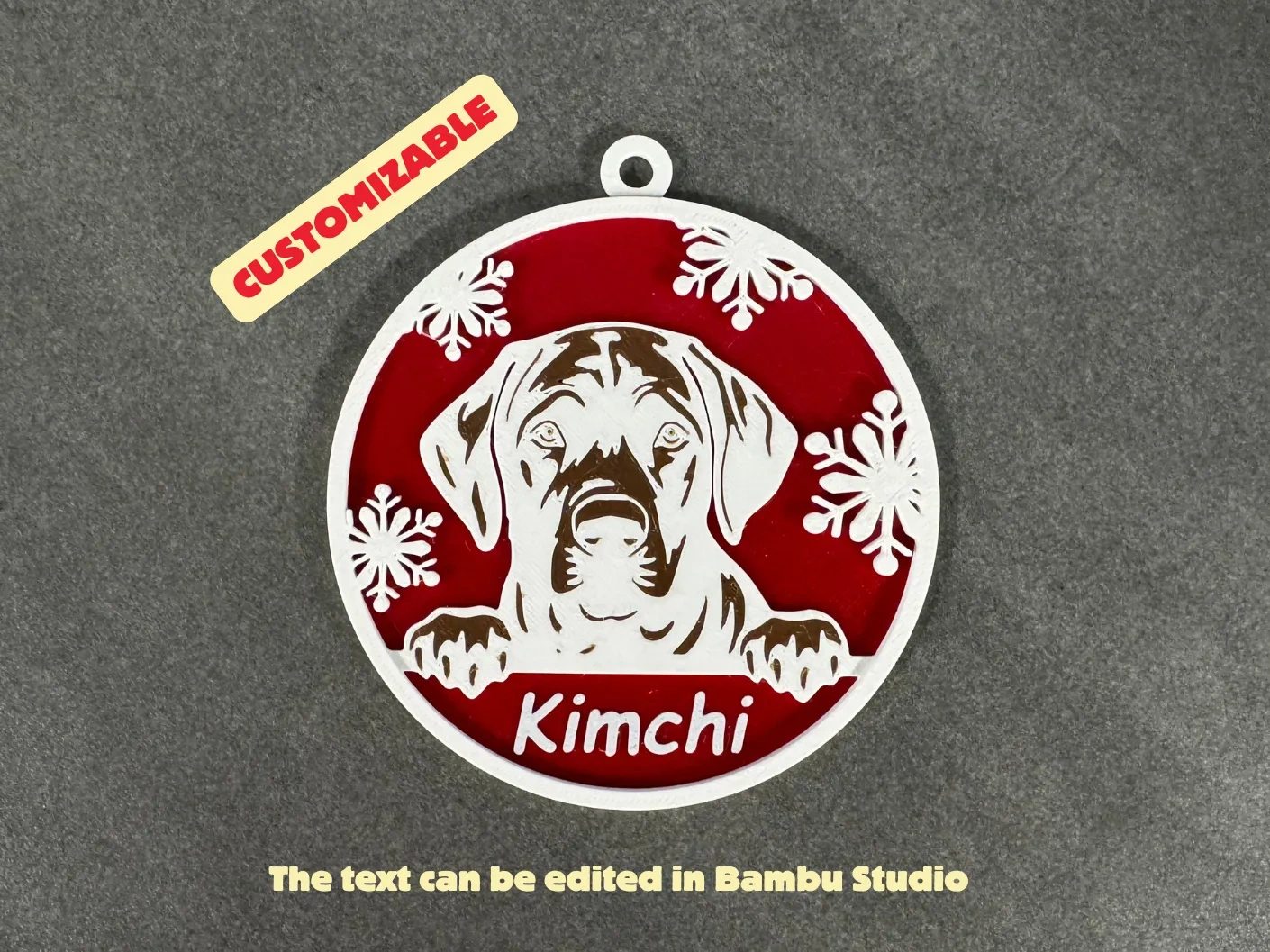 拉布拉多圣诞装饰品 来自 Keyline Studio - MakerWorld