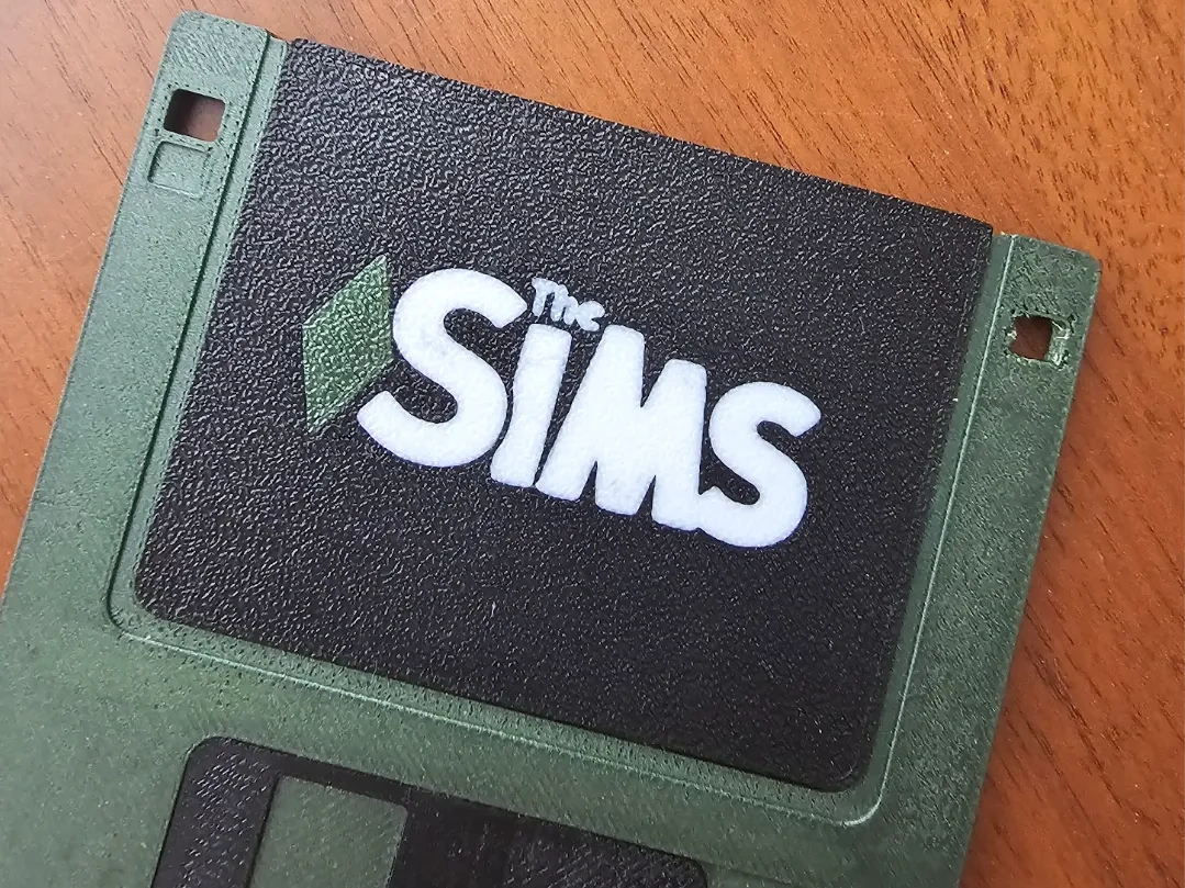 Floppy disk coaster - The Sims 来自 AndrewTche - MakerWorld