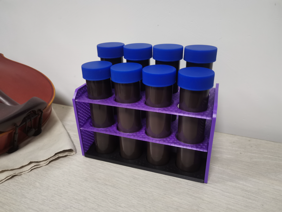 [生活区]离心管收纳架 2*4 阶梯式 - 免费 3D 打印模型 - MakerWorld