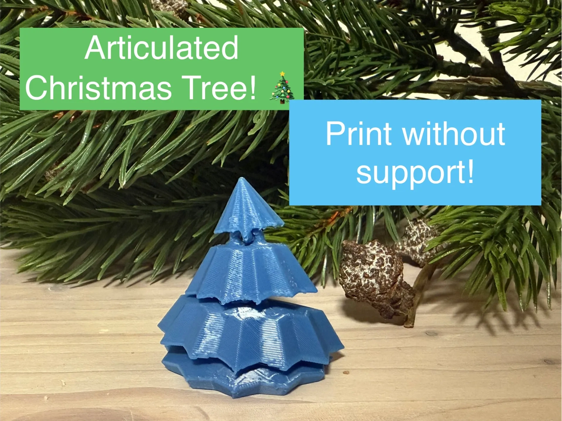 Articulated Christmas Tree Fidget 来自 Newbie - MakerWorld