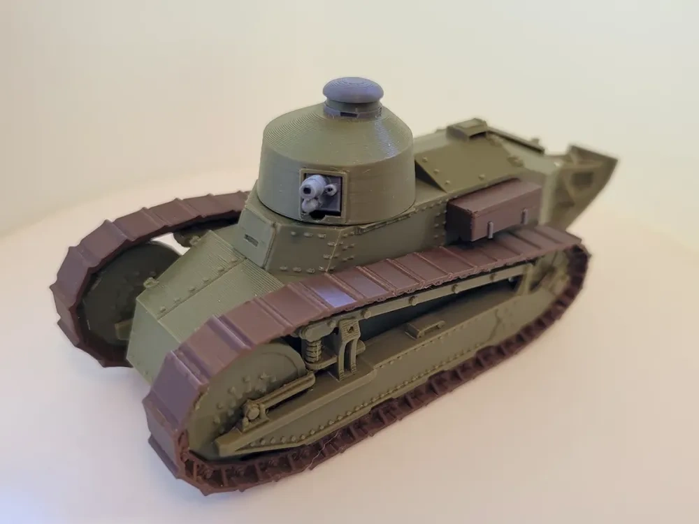 Renault FT-17 Tank in 1:35 Scale 来自 donmegelMakerWorld：免费下载 3D 模型