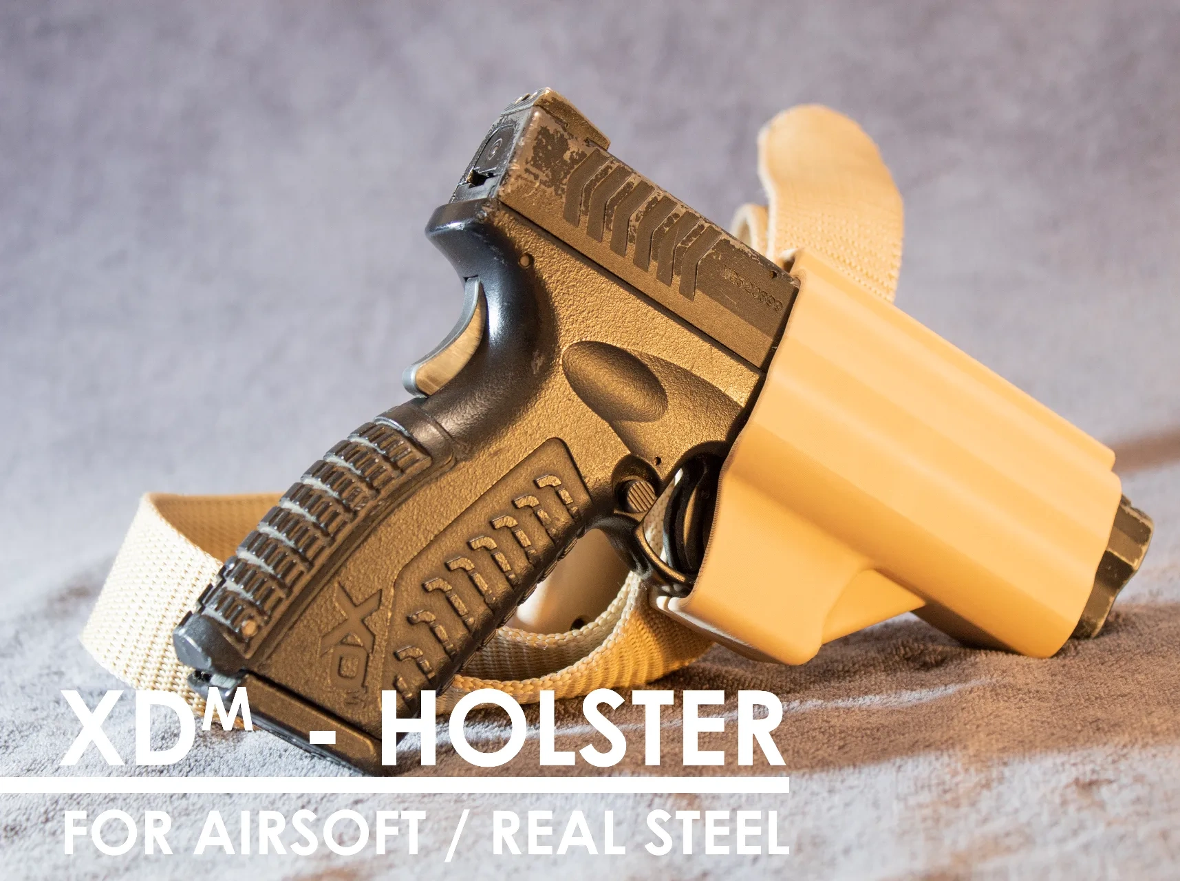 XDM 9mm Gun Holster - Retention 来自 MakeringProgress - MakerWorld