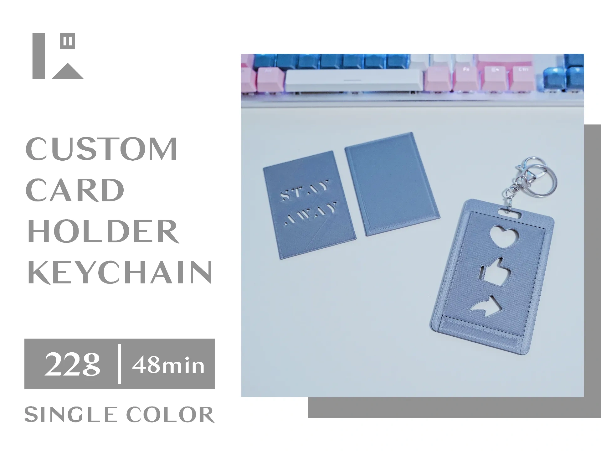 Custom Card Holder/Keychain 来自 L² - MakerWorld
