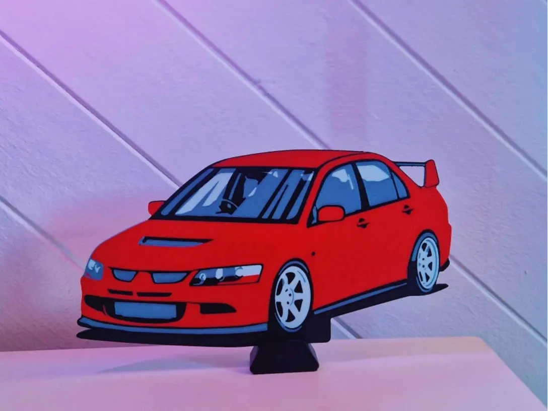 三菱Evo墙艺术 来自 SA3D Designs - MakerWorld