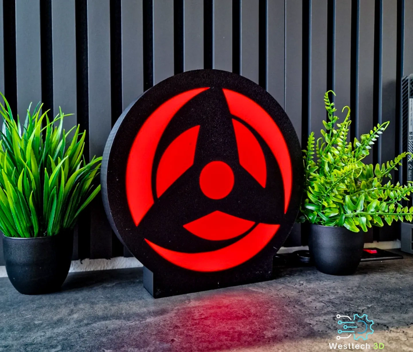 火影忍者写轮眼LED灯 来自 Westtech 3DMakerWorld：免费下载 3D 模型