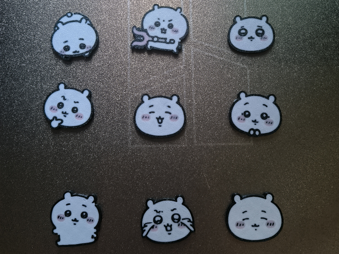 Chiikawa吉伊卡哇Hachiware吉伊挂饰 来自 跳跳 MakerWorld：免费下载 3D 模型