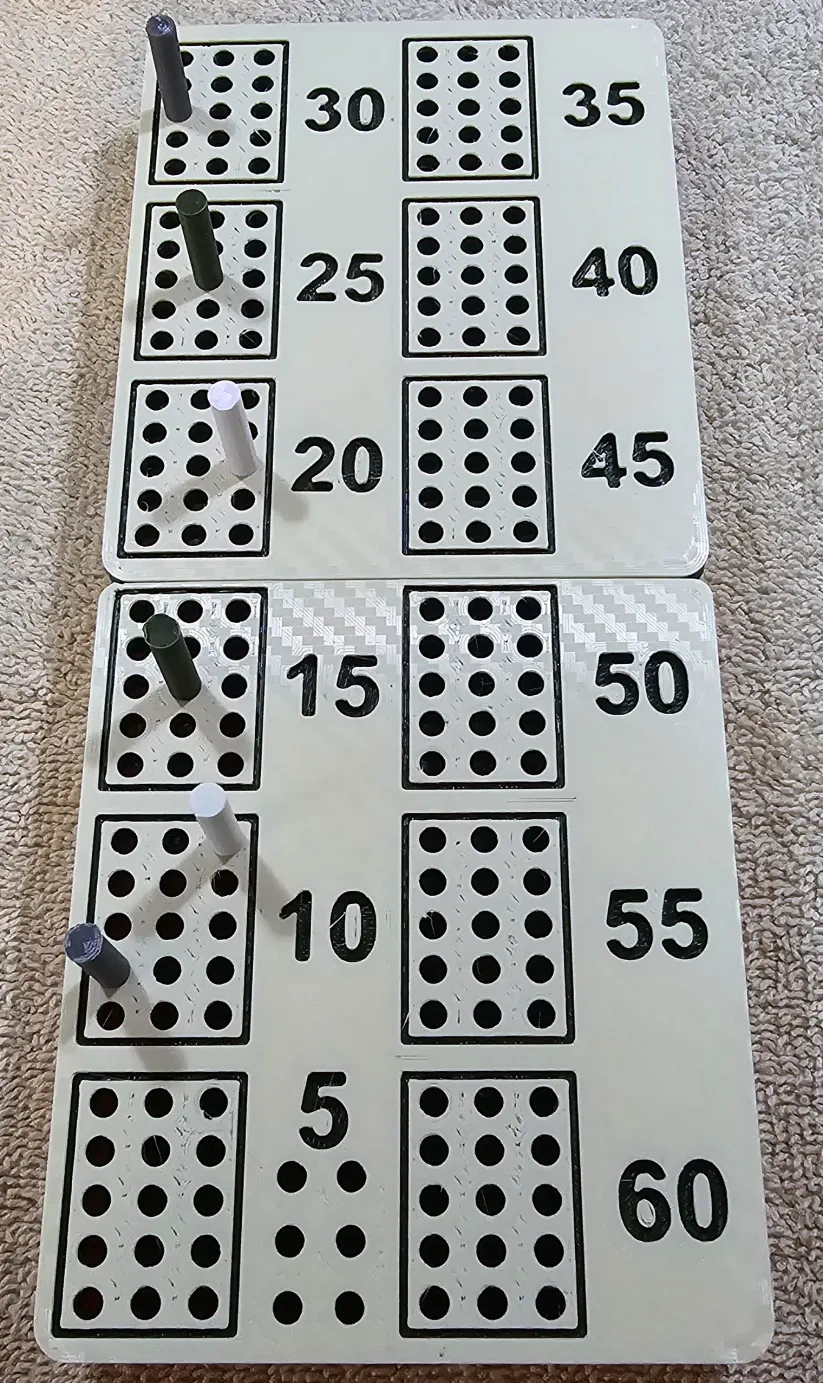 CRIBBAGE BOARD TRAVEL SIZE 来自 ke.dennis182 - MakerWorld