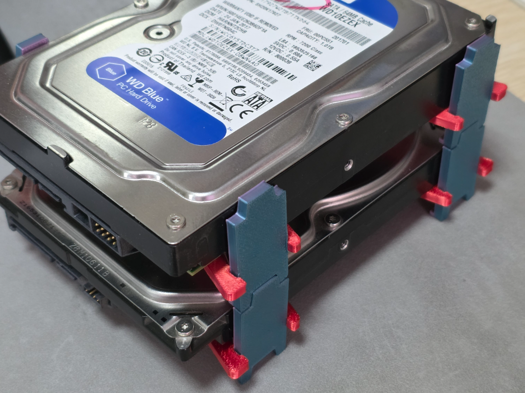 模块化 3.5硬盘 免螺丝支架 - 免费 3D 打印模型 - MakerWorld