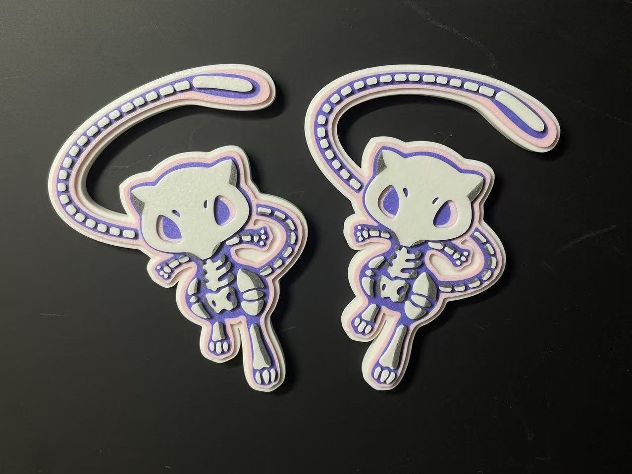 Pokemon mew refrigerator magnet 宝可梦 梦幻 骷髅 磁吸 冰箱贴 来自 SHumSTudio - MakerWorld