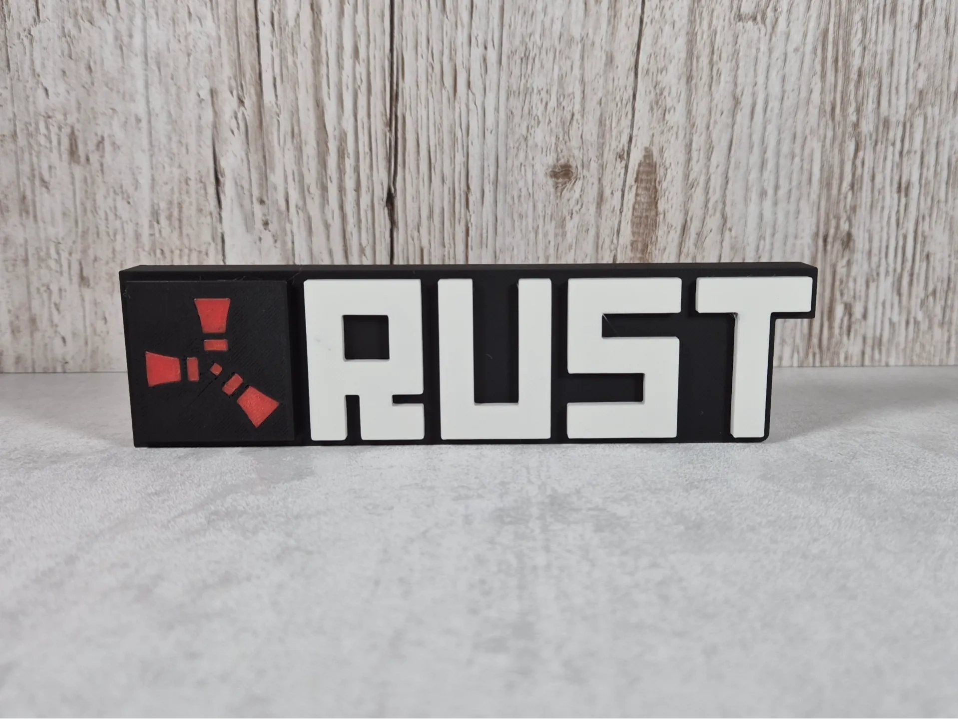 RUST Desk Sign – Iconic RUST Logo 来自 DB Components - MakerWorld