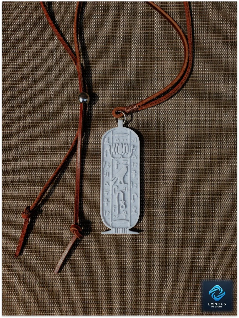 古埃及卡土世-象形文字吊坠 来自 Eminous Designs MakerWorld：免费下载 3D 模型