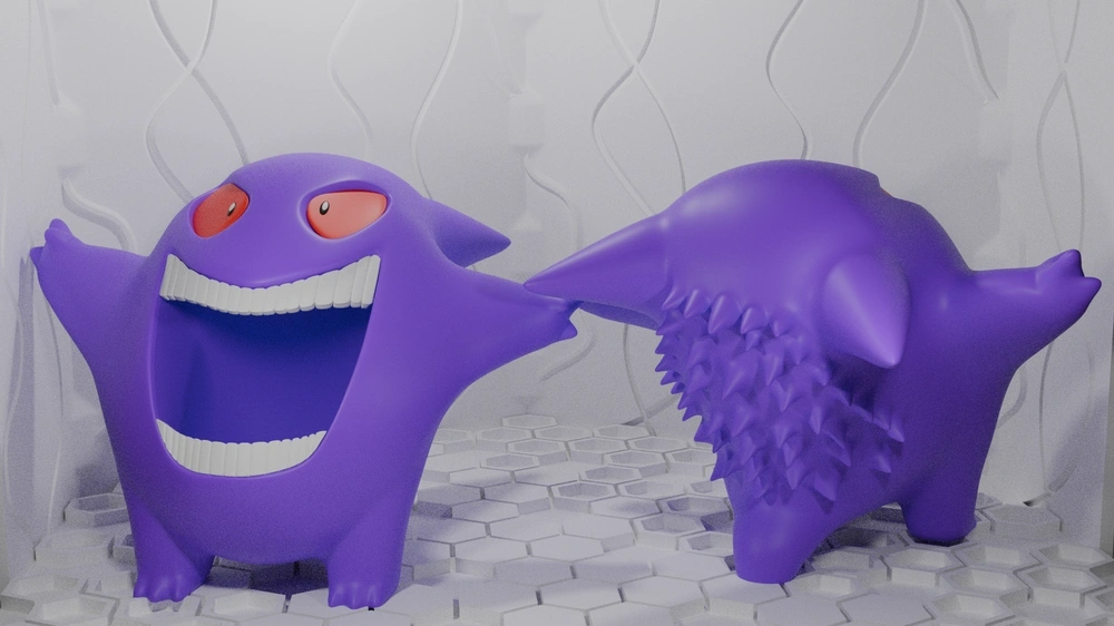 Gengar Waste Eater ( A1 Mini ) multipart 来自 Printcells - MakerWorld