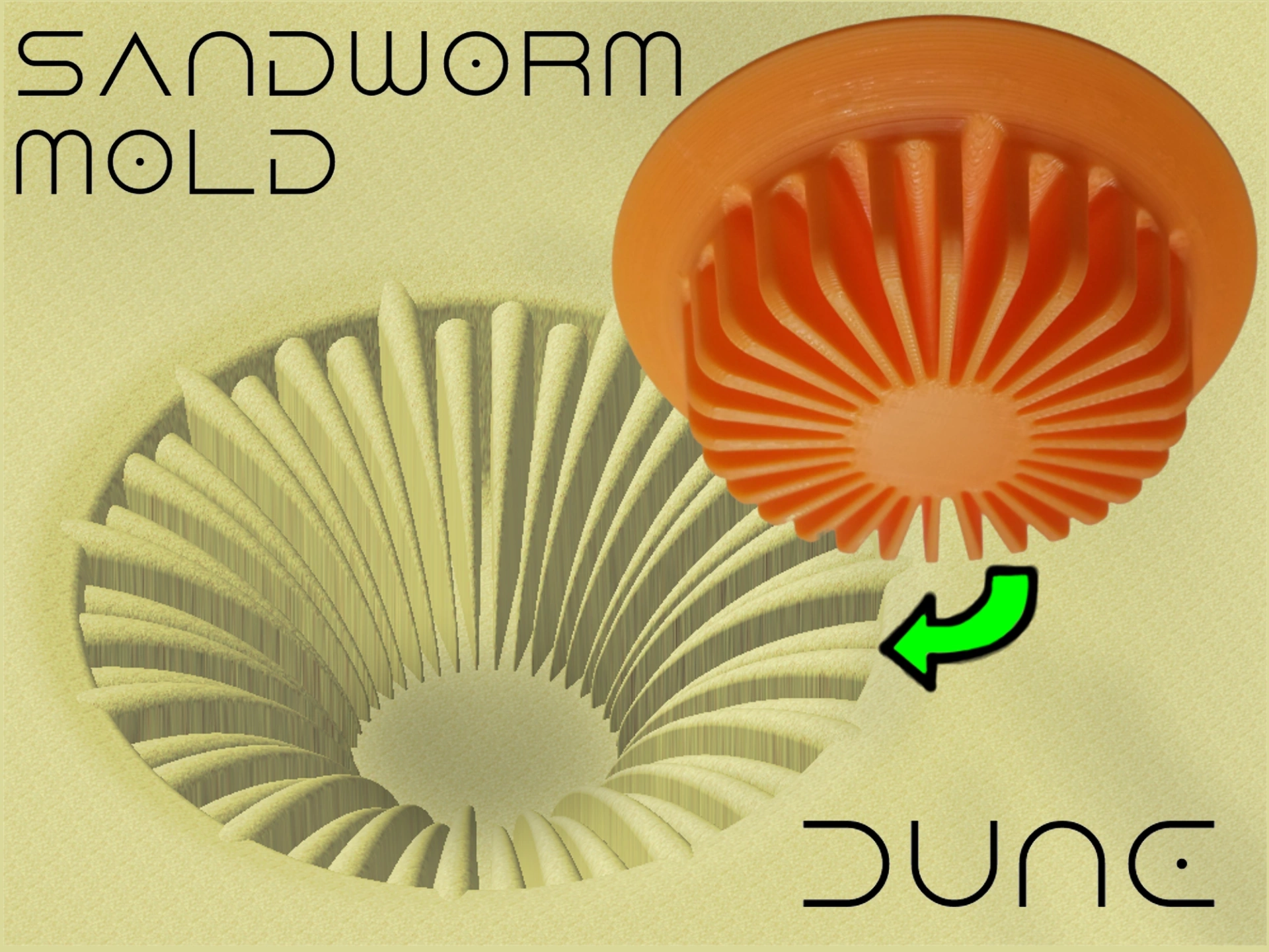 Sandworm Sand Mold - Dune 来自 N426 - MakerWorld
