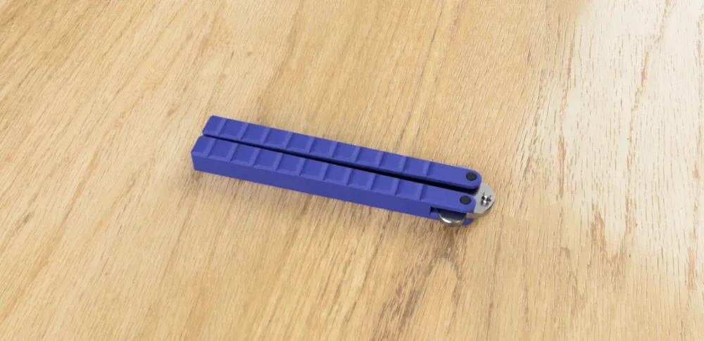 Ruler Butterfly Knife / Balisong / Lineal Messer 来自 Tekk3D - MakerWorld