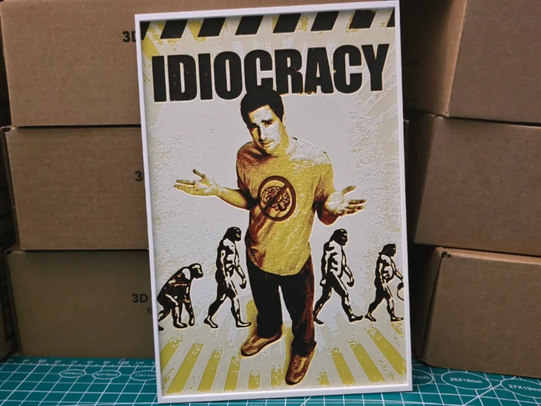 Idiocracy Movie Poster - Hueforge Art 来自 Lumpy3D - MakerWorld