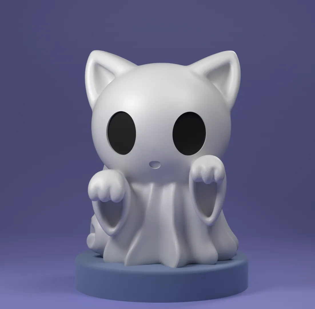 halloween cat ghost 来自 pasiki - MakerWorld