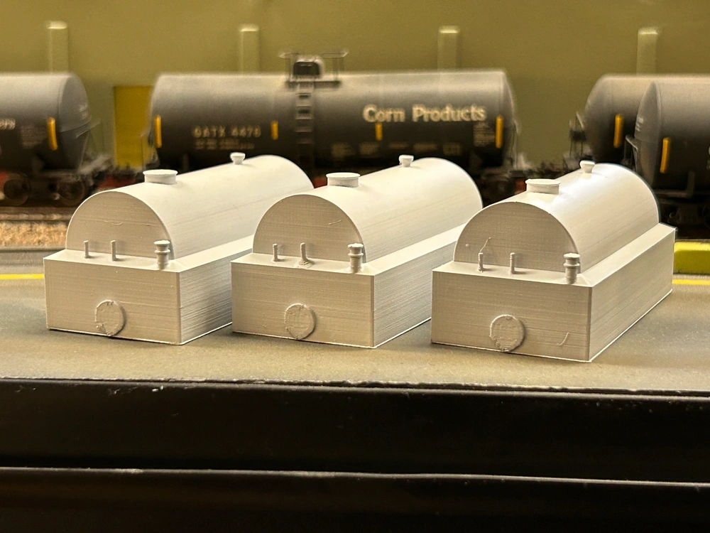 HO Scale Horizontal Storage Tank 来自 48 Hogger - MakerWorld