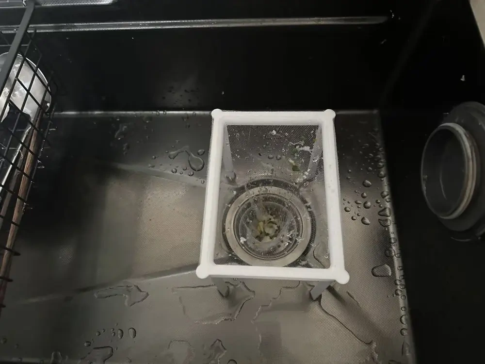 厨房水槽滤网支架｜垃圾过滤｜方形｜可移动 来自 Tony MakerWorld：免费下载 3D 模型