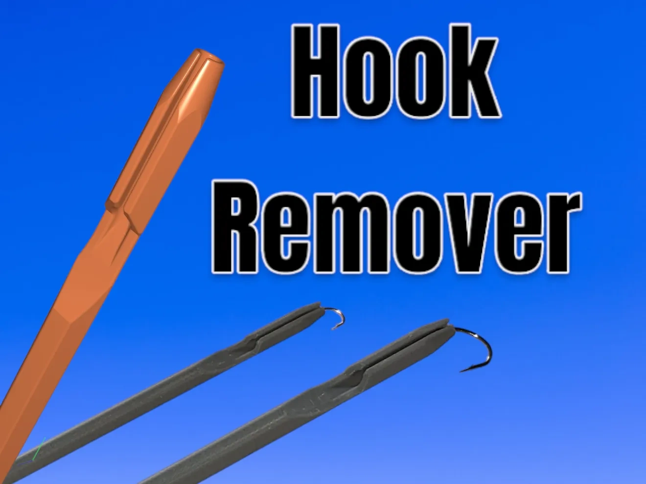 Fish hook remover, remove hook, de-hook 来自 KoBuCRAFTSMakerWorld：免费下载 3D 模型