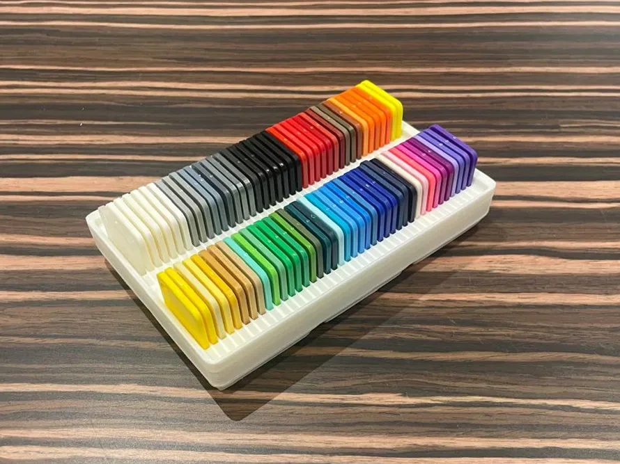 Gridfinity Bambu Filament Swatch Holder 来自 Dhruv - MakerWorld
