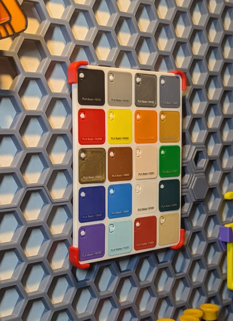 HSW Holder For Bambu Lab Swatch Display Board 来自 Wile E. 3D MakerWorld ...