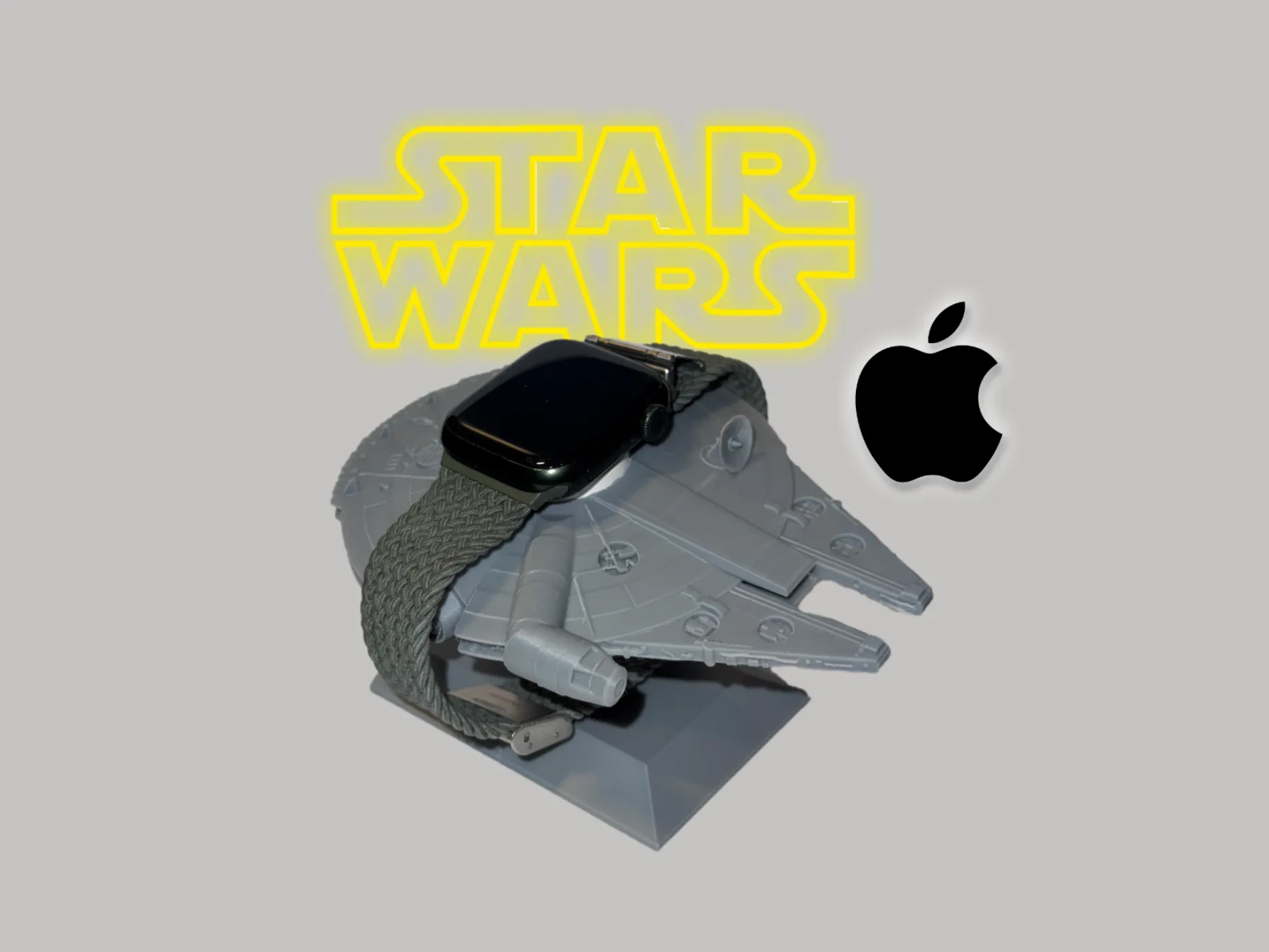 Millennium Falcon Apple Watch charger 来自 Jarppi - MakerWorld