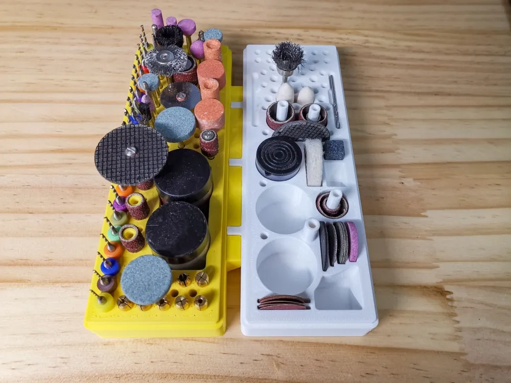 电动打磨头收纳仓收纳盒/Grinding Head Storage Compartment Box - 免费 3D 打印模型 - MakerWorld