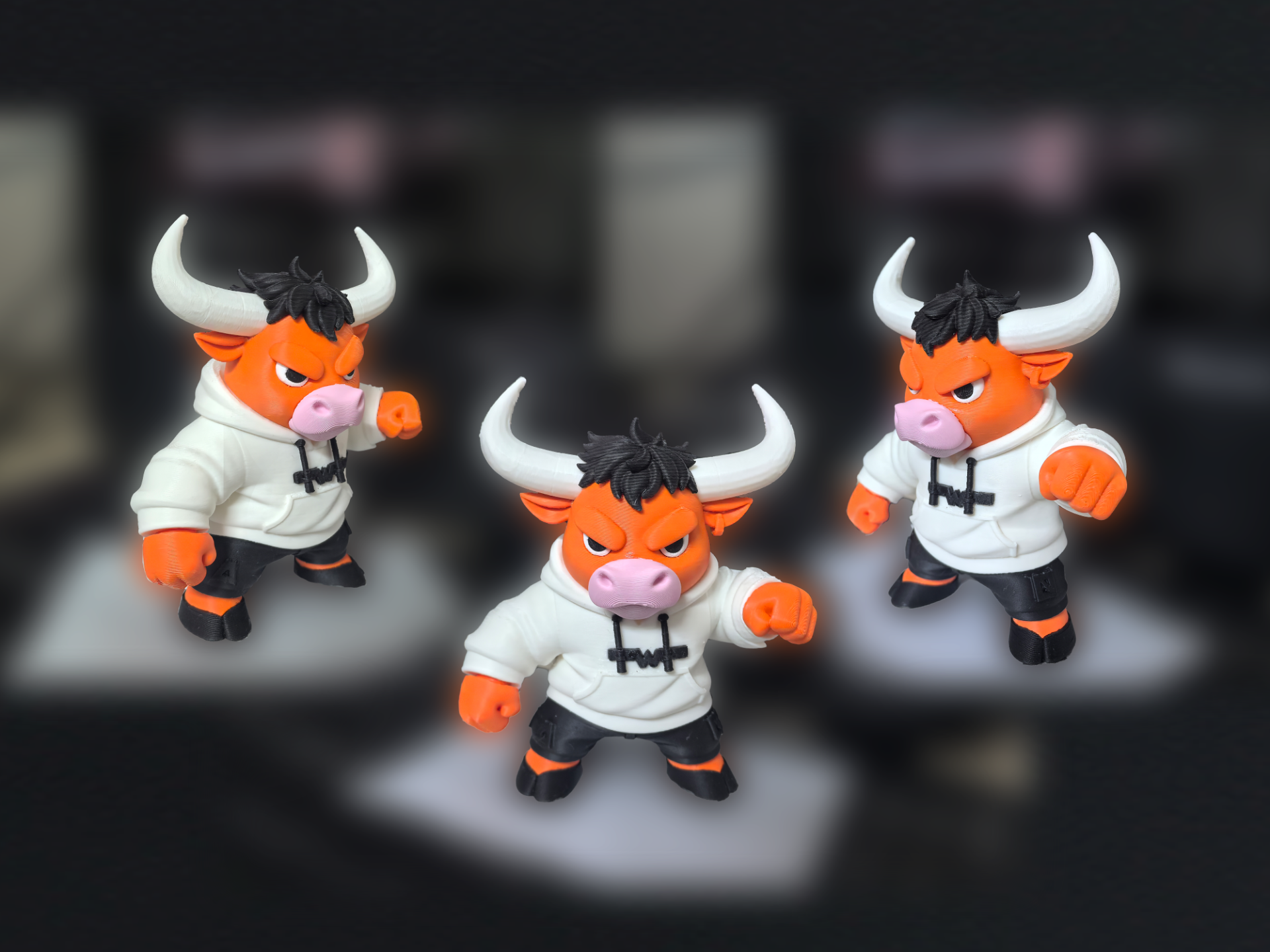 愤怒的牛先生 来自 Rocket Luo MakerWorld：免费下载 3D 模型