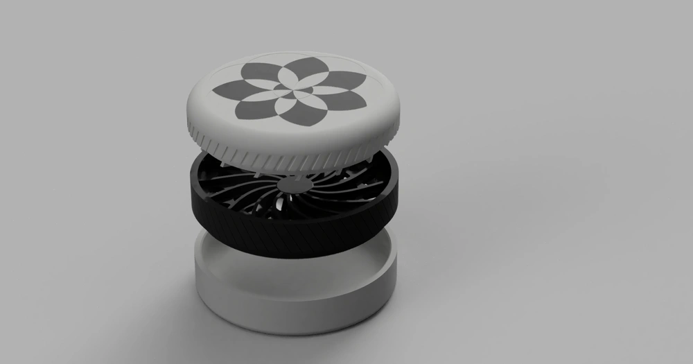 Kitchen Flower Grinder - Triple Chamber Turbine 来自 SamiSpiller - MakerWorld