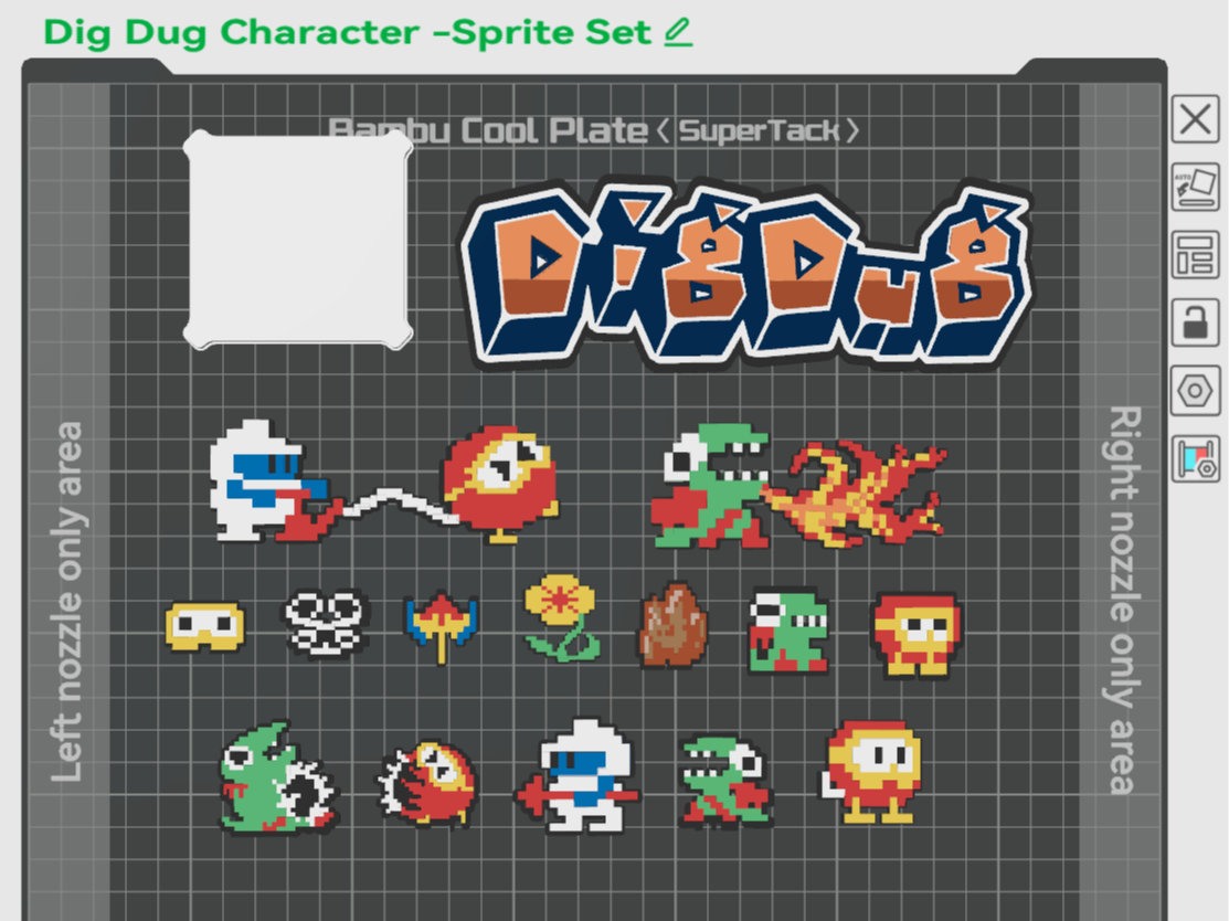 Dig Dug Arcade 3D 角色精灵集 - 免费 3D 打印模型 - MakerWorld