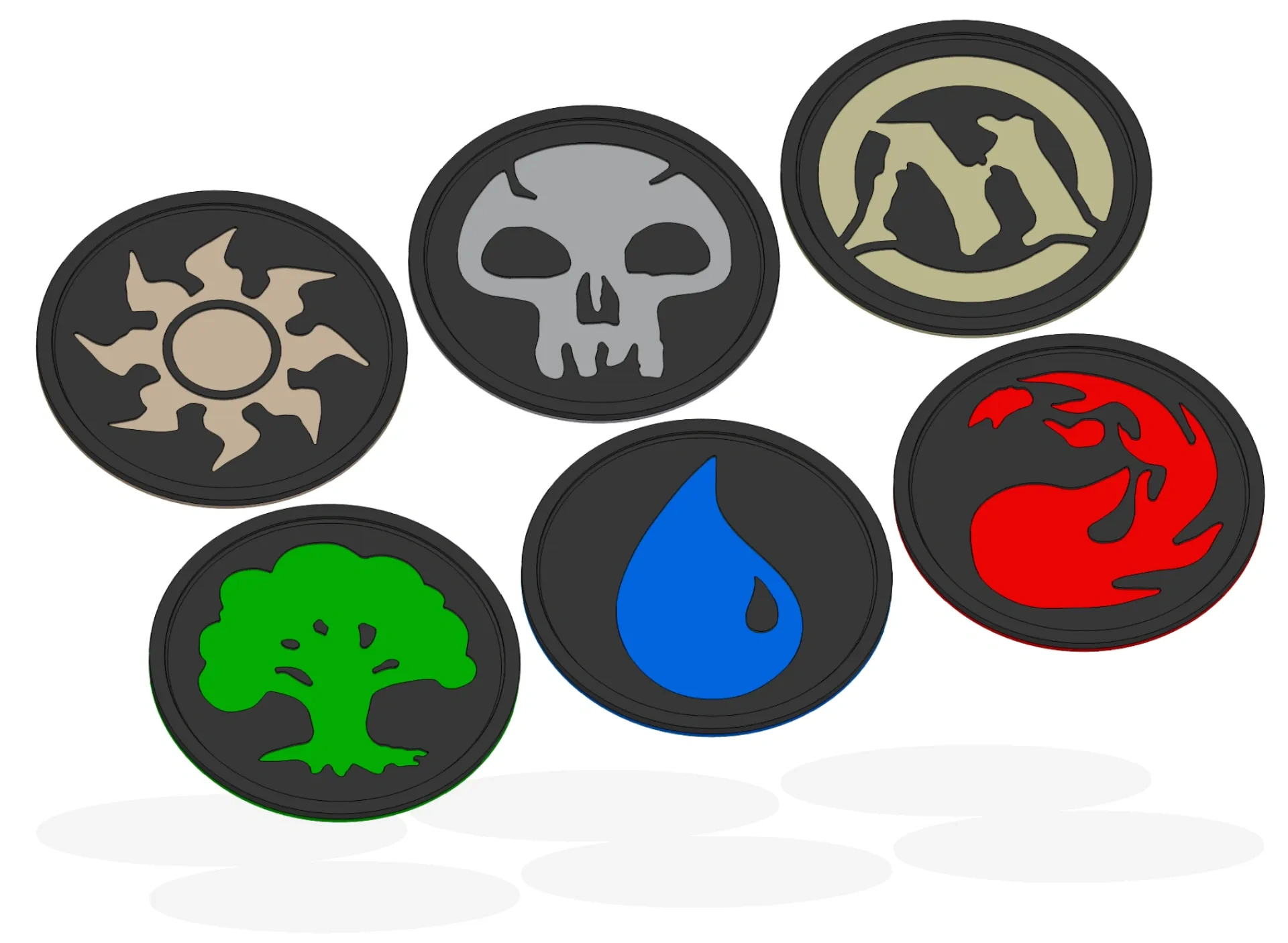 MAGIC THE GATHERING COASTERS 来自 mystuffprint MakerWorld：免费下载 3D 模型