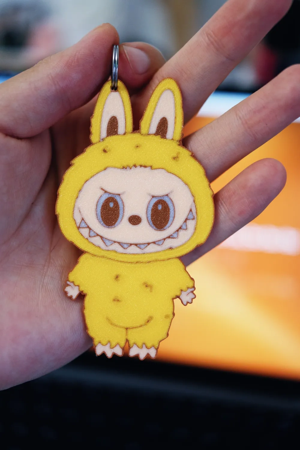 拉布布 (Labubu) 钥匙扣 来自 野子 MakerWorld：免费下载 3D 模型