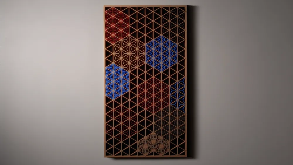 (测试版)大型kumiko框架生成器 来自 Paper View MakerWorld：免费下载 3D 模型