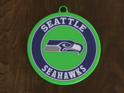 Seattle Seahawks Pendant and Chain 来自 MFDesigns3D - MakerWorld