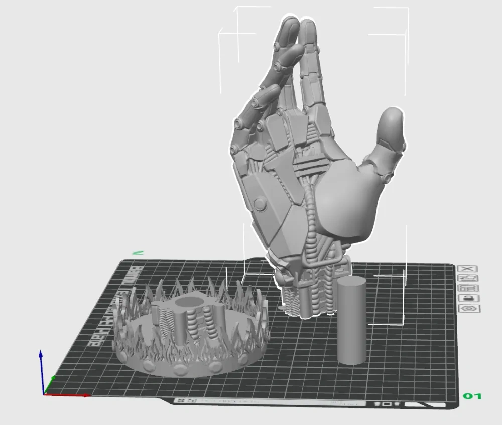 机械手 支架 原创帅气底座 二次创作 - 来自 Neptune MakerWorld：免费下载 3D 模型