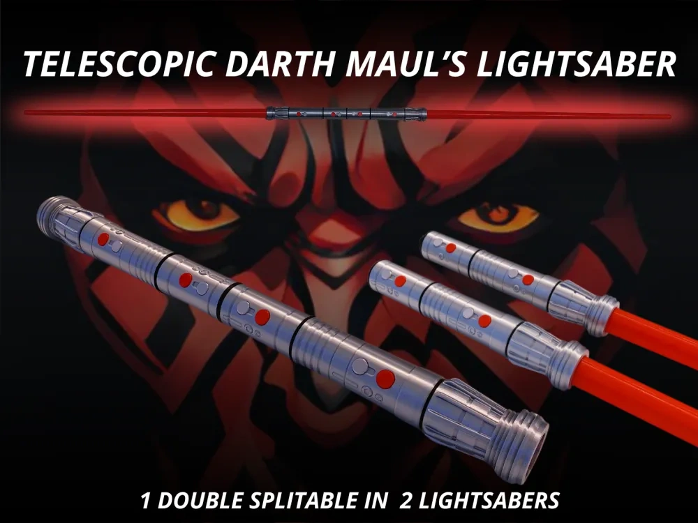 伸缩式达斯·摩尔的激光剑 - 免费 3D 打印模型 - MakerWorld