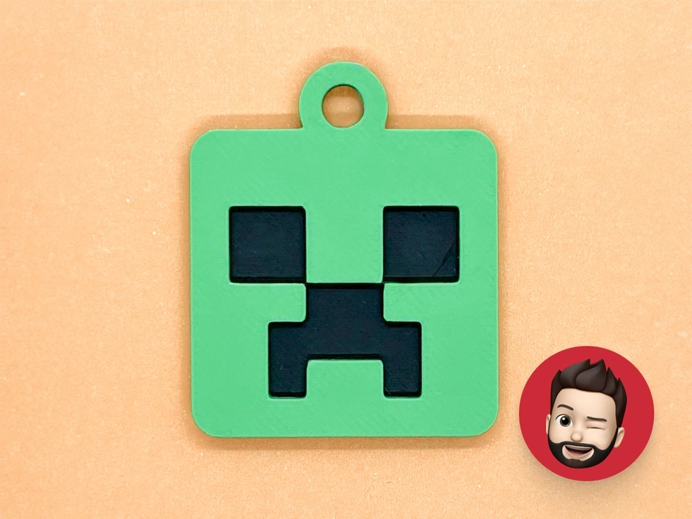 Minecraft Creeper keychain 来自 nicodeimos - MakerWorld