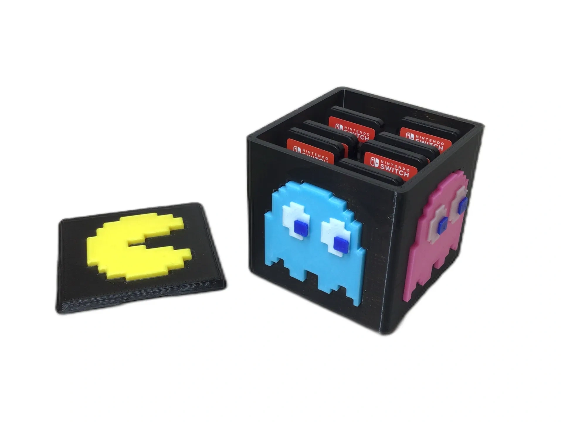 Pacman Block Switch Cartridge Case | 12 Games 来自 Ronin0000 - MakerWorld