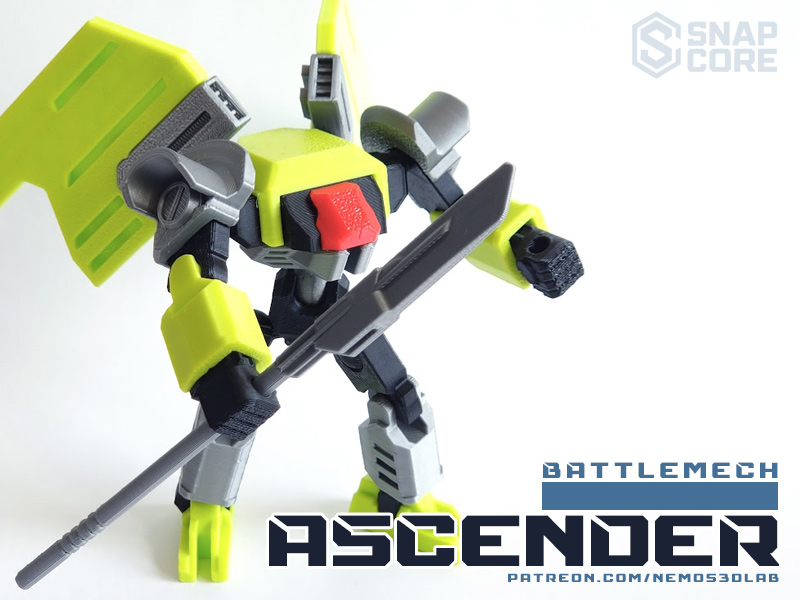 BattleMech - Ascender (SnapCore) - 免费 3D 打印模型 - MakerWorld