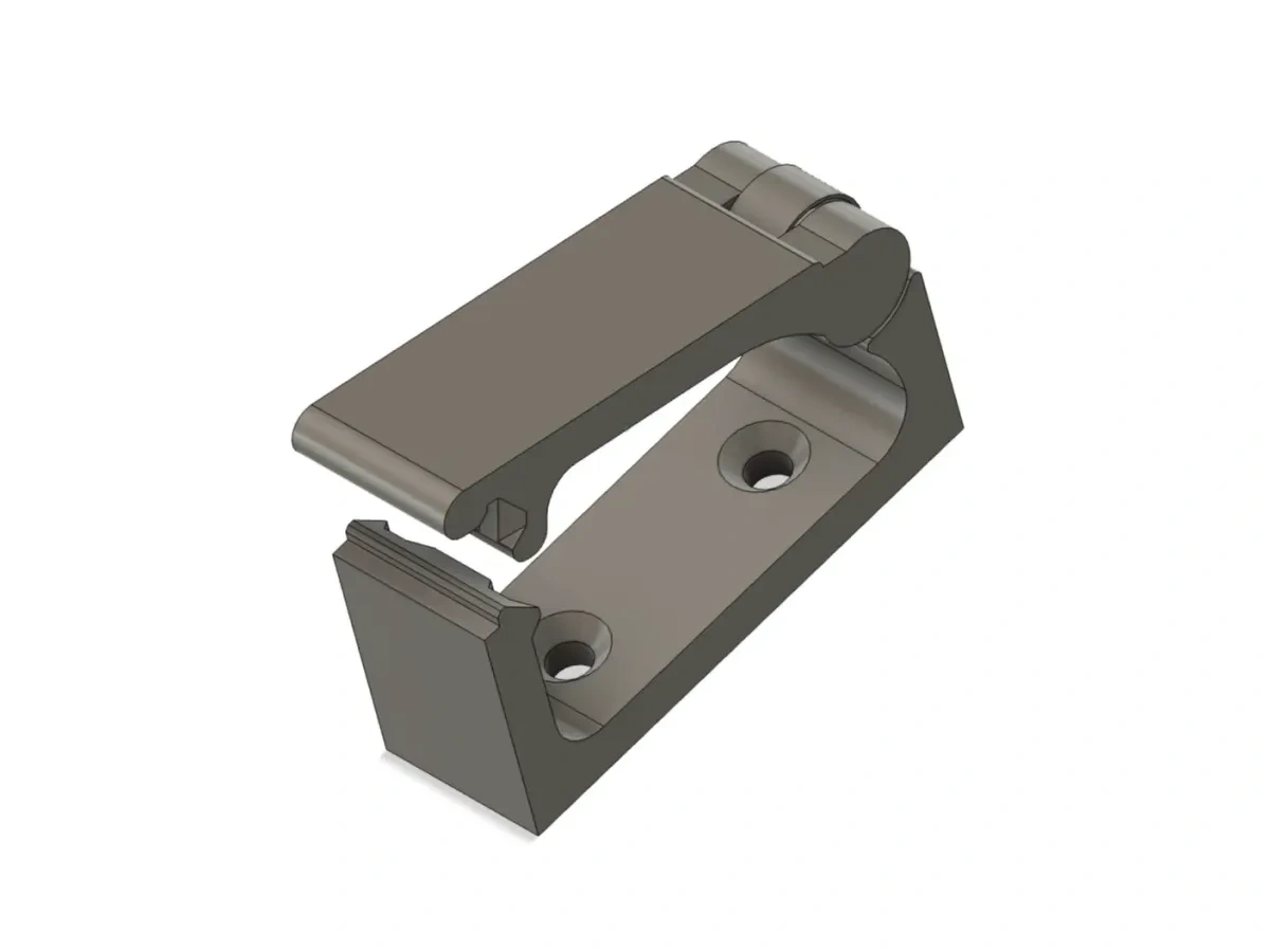 参数化桌下理线夹 (默认15毫米) 来自 plugowski MakerWorld：免费下载 3D 模型