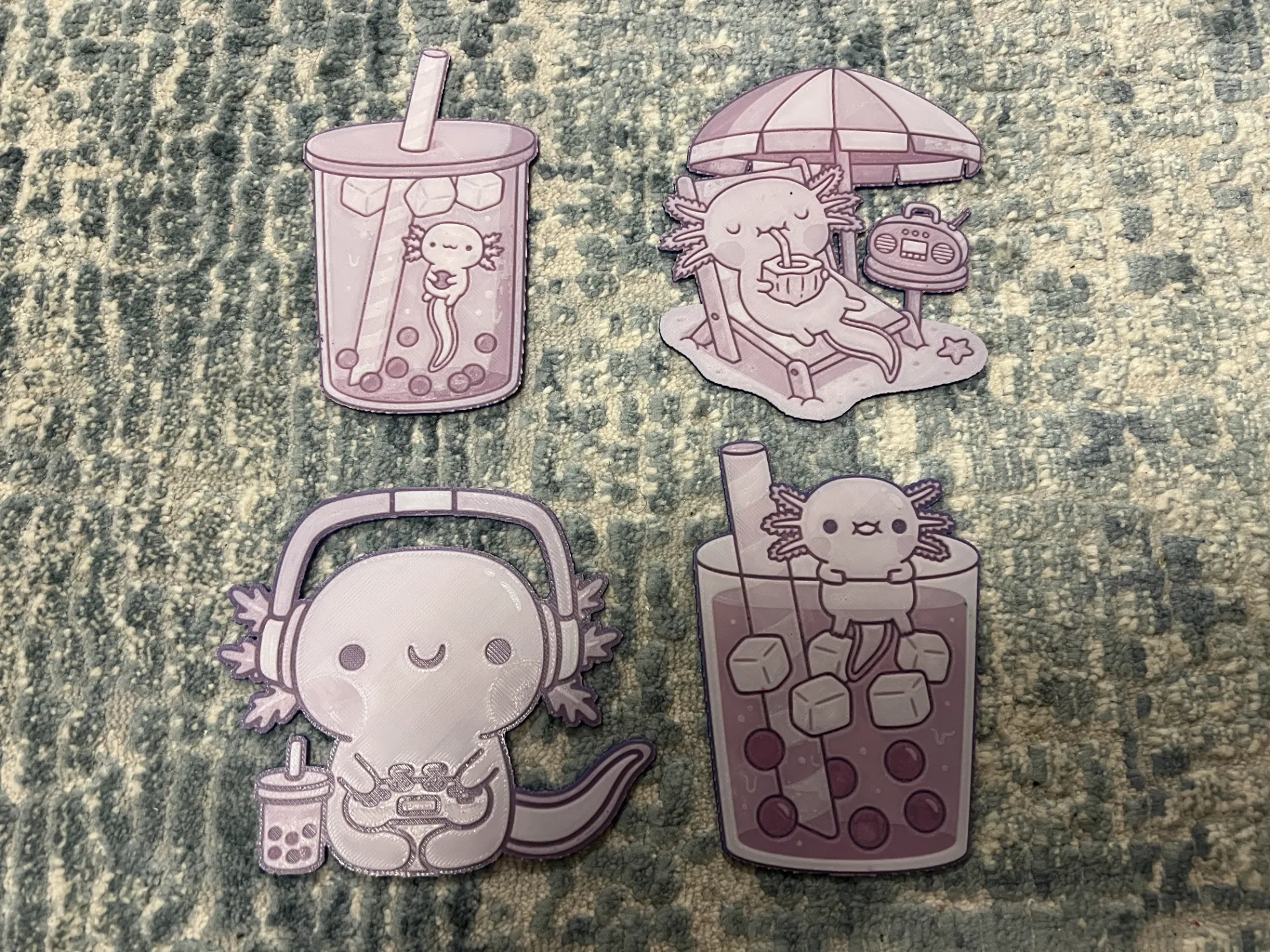 Cute Axolotl with Boba Tea HueForges 来自 Richie Rich Richie Rich ...