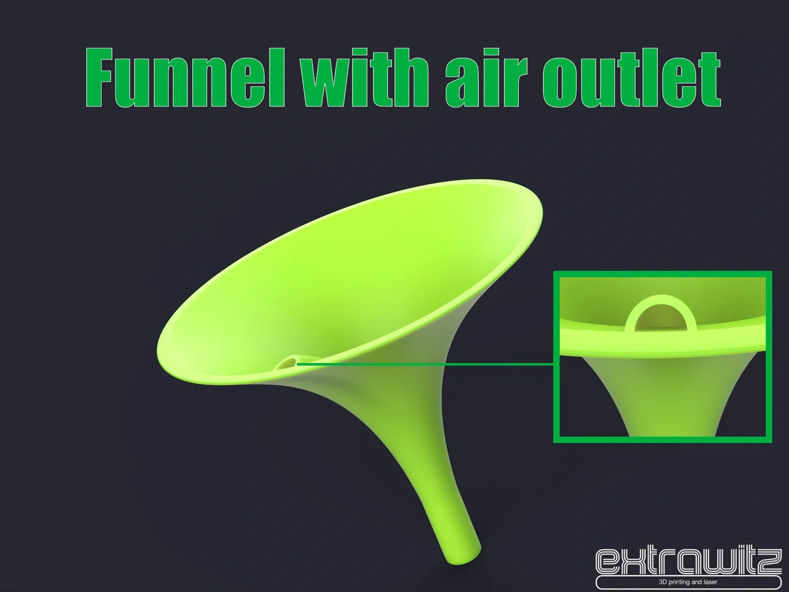 带有气孔的漏斗 来自 extrawitz - MakerWorld