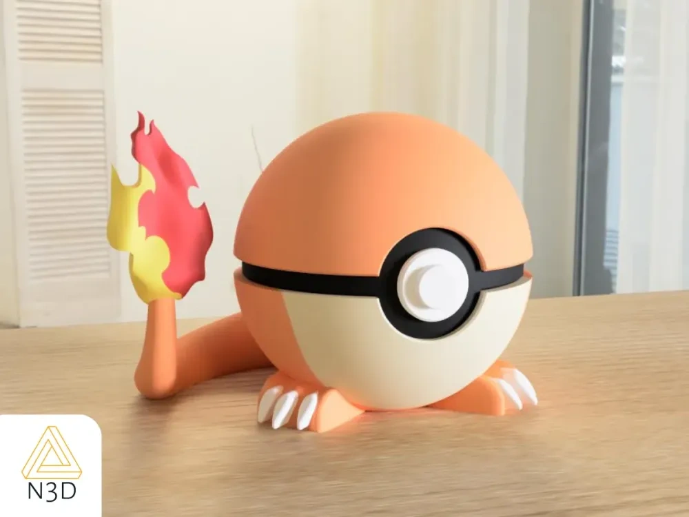 #0004 - Charmander Ball 来自 N3D - MakerWorld